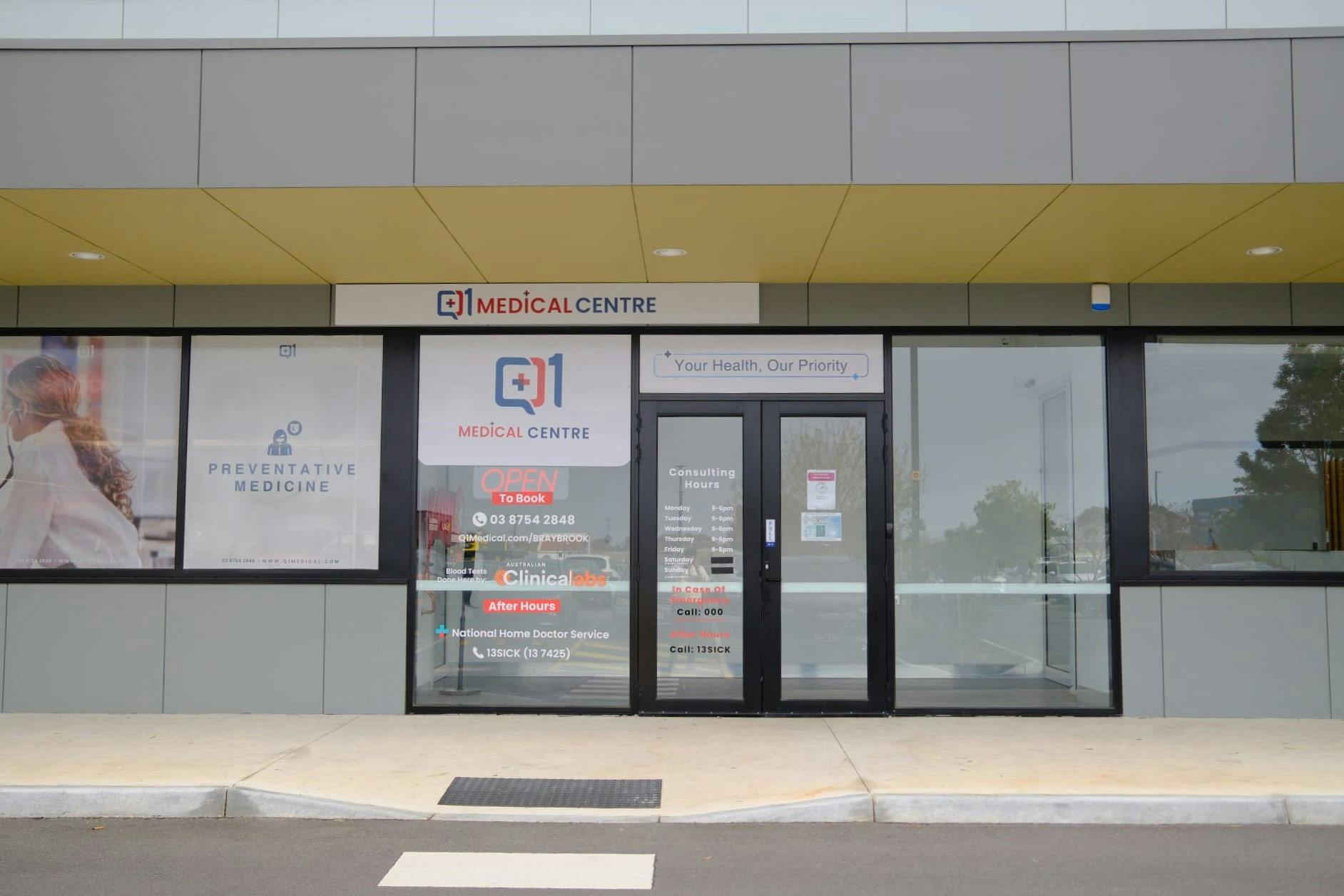 Q1 Medical - Braybrook - Book an Appointment Online