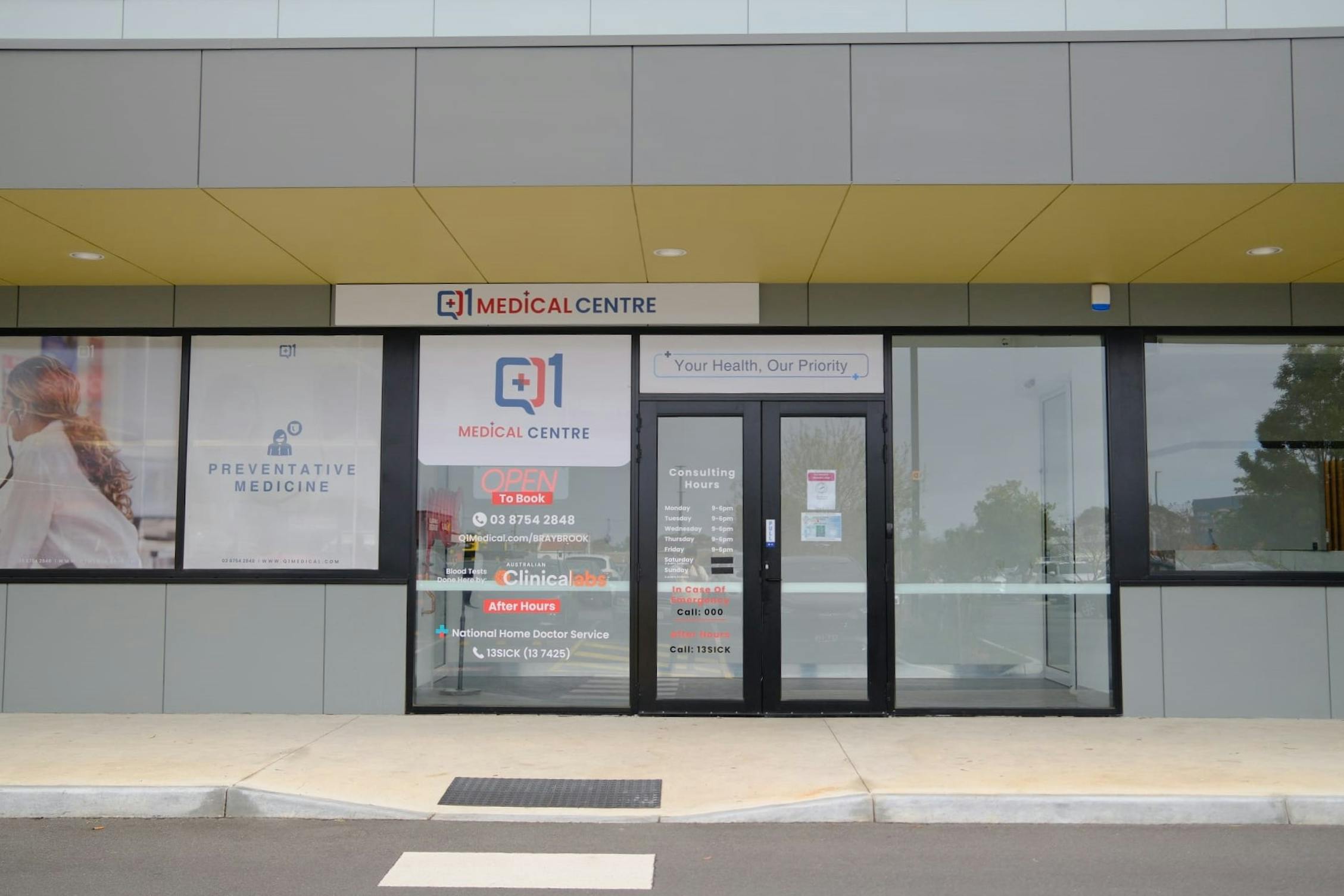 Q1 Medical - Braybrook - Book an Appointment Online